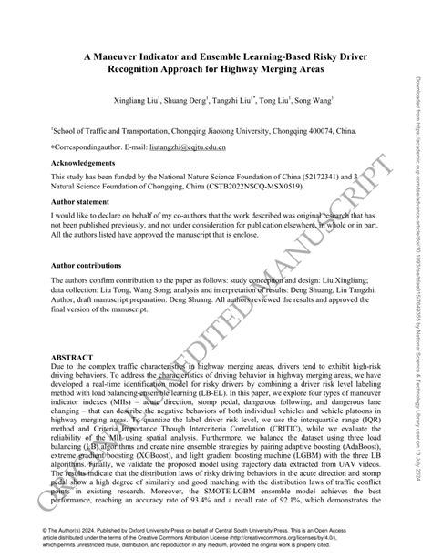 Pdf A Maneuver Indicator And Ensemble Learning Based Risky Driver