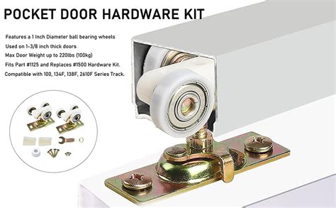 2 Pack Sliding Pocket Door Hardware Replacements Top Hanger