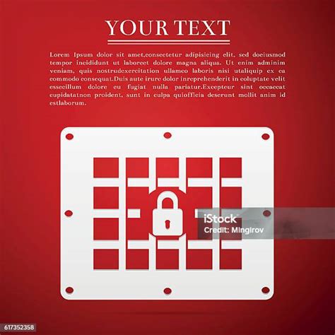 빨간색 배경에 감옥 창 플랫 아이콘 벡터 일러스트레이션 가정의 방에 대한 스톡 벡터 아트 및 기타 이미지 가정의 방 강철 교도소 Istock