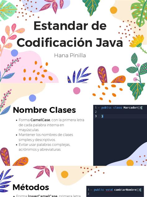estandar de codificación java pdf