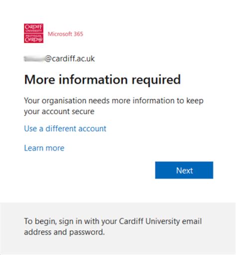 Set Up The Microsoft Authenticator App Cardiff University