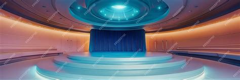 Premium Photo Classic Theater Ambience With Red Curtains And