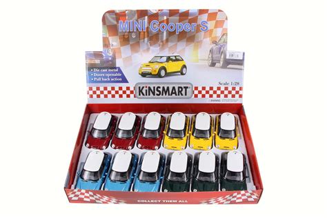 Mini Cooper S Hard Top Diecast Car Package Box Of 12 1 28 Scale Diecast Model Cars Assorted