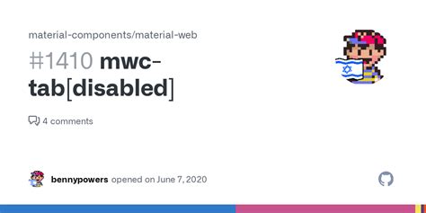 mwc tab[disabled] · issue 1410 · material components material web · github