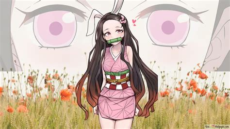 Demon Slayer Nezuko Kamado In Sexy Kimono K Wallpaper Download
