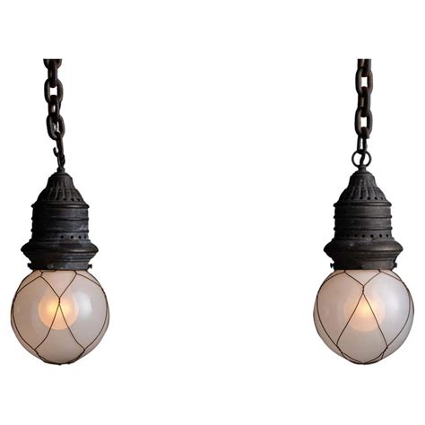 Holophane Globe Pendant England Circa 1920 For Sale At 1stdibs