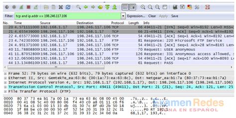 1043 Práctica De Laboratorio Utilizar Wireshark Para Examinar