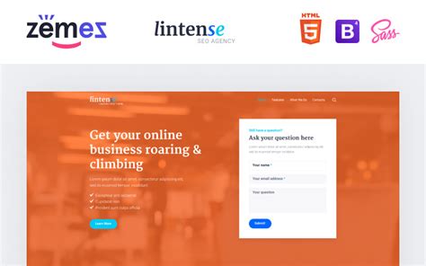 Lintense Seo Landing Page Template