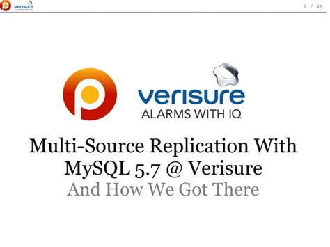 Multi Source Replication With Mysql 57 Verisure Ppt Free Download