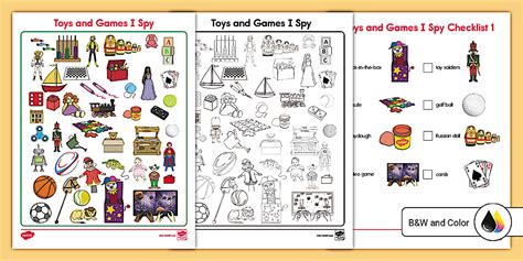 Toys And Games I Spy Activity Teacher Made Twinkl