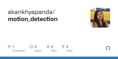 GitHub Akankhyapanda Motion Detection