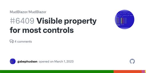 visible property for most controls · issue 6409 · mudblazor mudblazor
