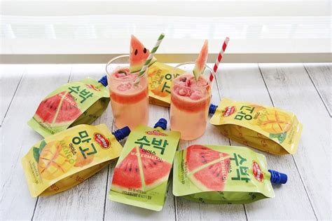 과일아이스크림 델몬트 수박으로 만든 이온음료 네이버 블로그