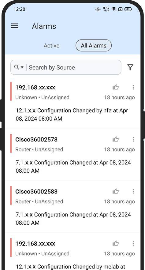Network Configuration Manager Android App