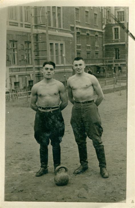 1950s Handsome Shirtless Muscular Men Strongmen Physique Jock Athlete