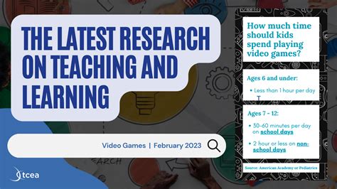 The Latest Research On Teaching And Learning Video Games Tcea