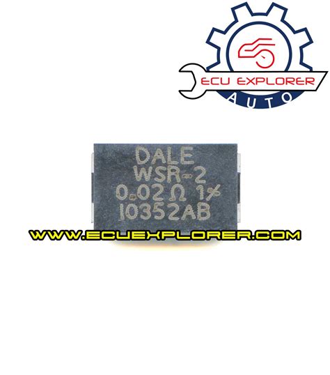 DALE WSR-2 0.02R resistor | Resistor, Dale, Ecu