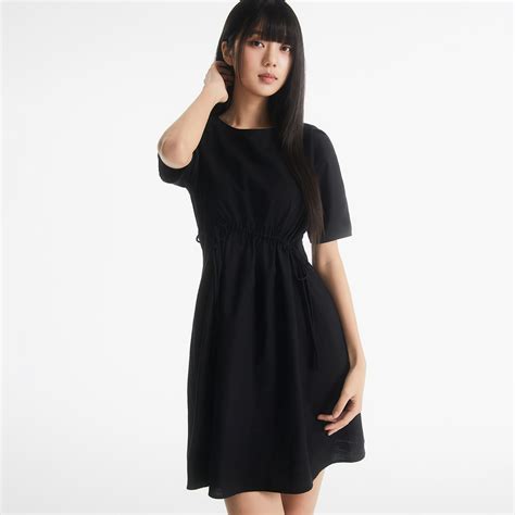 미쏘 여름원피스🍉 반팔 셔링 미니 원피스miwowe601g