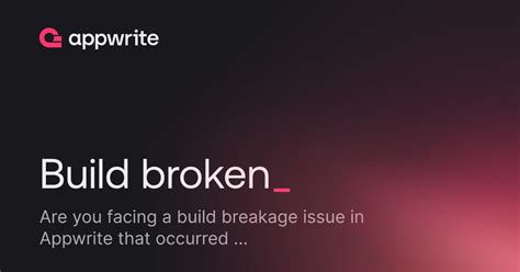 Build Broken Threads Appwrite