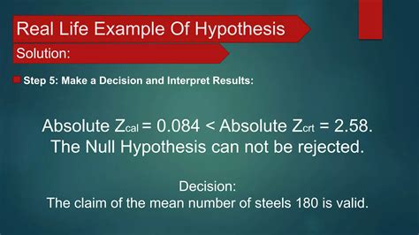 Presentation On Hypothesis Test By Ashik Amin Prem Ppt