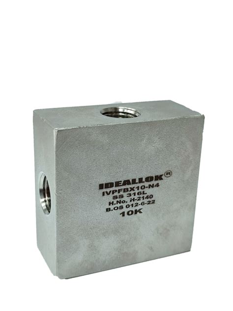 Ss316 Female Tee Block Type 10000psi Ideal Valves