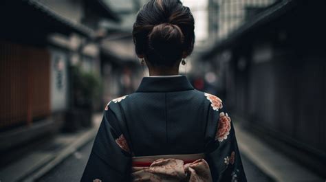 일부 꽃 옆에 서있는 전통 기모노를 입은 여자 꽃 운세 여자 고화질 사진 사진 배경 일러스트 및 사진 무료 다운로드 Pngtree