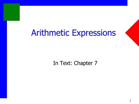 ppt arithmetic expressions in programming languages powerpoint