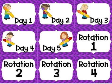 Math Station Rotation Labels By The Blessed Ocdiva Tpt
