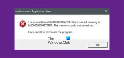 Fix Explorer Exe Application Error On Windows
