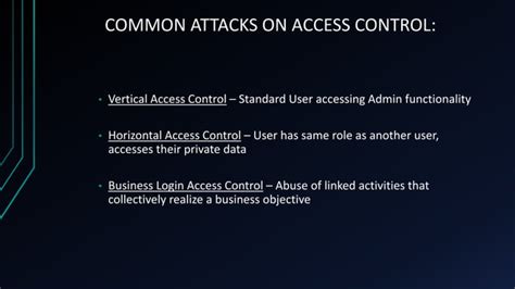 a7 missing function level access control pptx web development