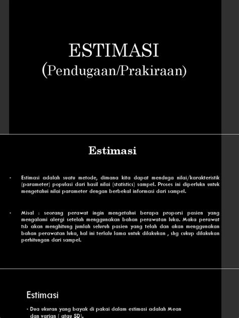 Estimasi Dan Proporsi Pdf