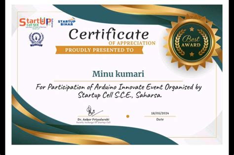 Minu Kumari On Linkedin Arduino Innovation Startup Techskills