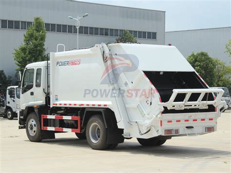 Japan Isuzu Npr Garbage Compactor Truck Adopt Canbus System