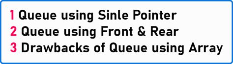 Queue Implementation Using Single Pointer Dot Net Tutorials