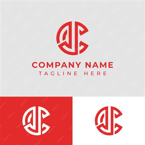Premium Vector Letter Jc Or Cj Monogram Circle Logo Suitable For Any Business With Cj Or Jc