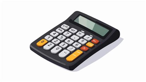 Professional Calculator Icon Vector For Business Calculation Isolated Calculator Silhouette