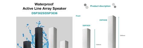 Dsppa 360w Waterproof Array Digitally Steerable Speaker Dsp3036bw