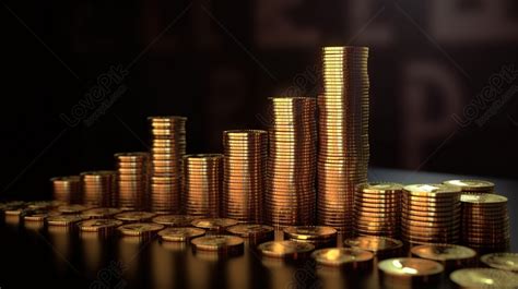 현금과 동전 더미로 금융 개념을 묘사하는 막대 차트의 놀라운 3d 렌더링 배경 비즈니스 성장 배경 놀라 배경 금융 배경 이미지 Hd 비즈니스 성장 놀라 금융 배경