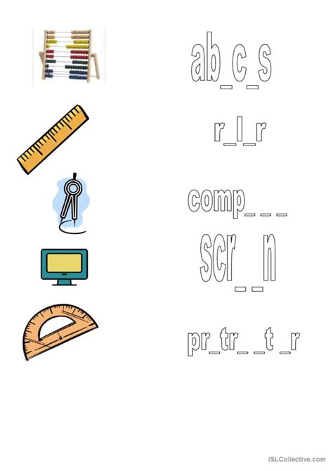 mathematical objects school english esl worksheets pdf and doc