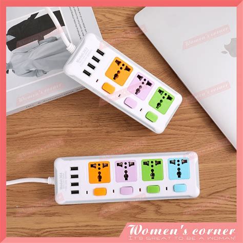 3m Power Socket Extension Moveable Multi Function Socket With 4 Socket
