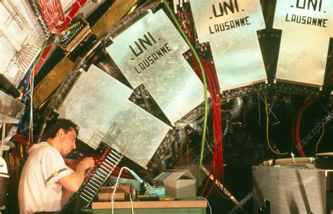 Technician In L3 Particle Detector Cern Stock Image A1050156 Science Photo Library