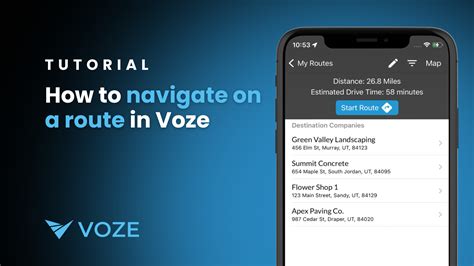 How To Navigate On A Route In Voze