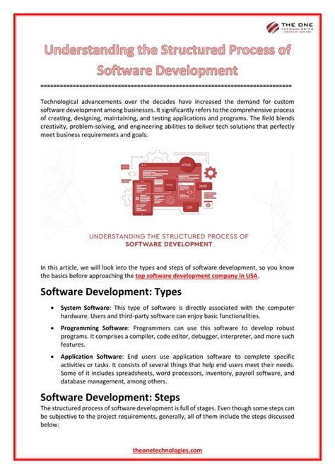 Understanding The Structured Process Of Software Developmentpdf