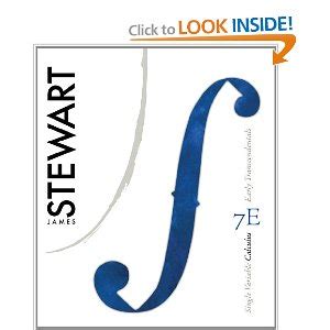 Single Variable Calculus Early Transcendentals Stewart 7th Edition