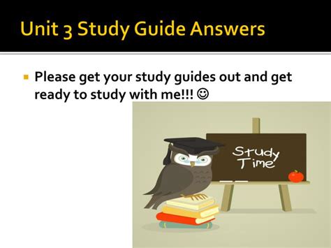 PPT Unit Study Guide Answers PowerPoint Presentation Free Download ID