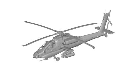 Boeing Ah 64 Apache 3d Model Cgtrader