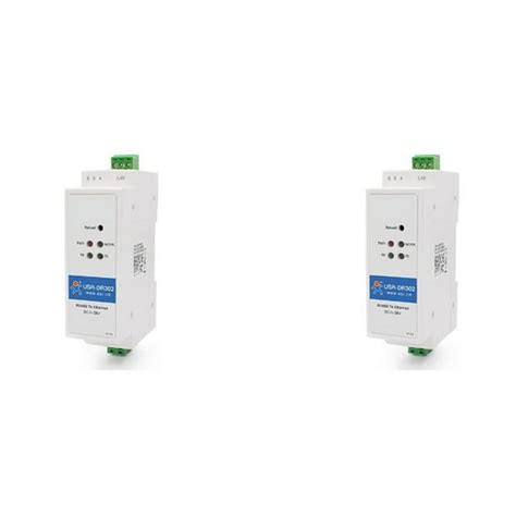 2x dr302 din rail serial rs485 to ethernet ip server module ethernet