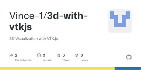 GitHub Vince D With Vtkjs D Visualization With VTK Js