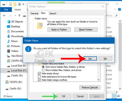 Applying Viewing Preferences To All Folders At Once