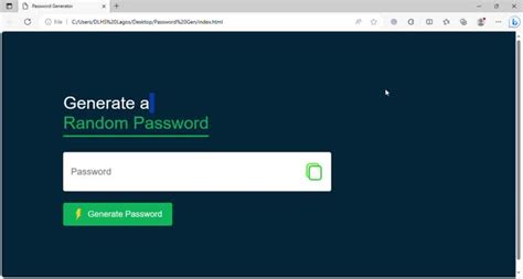 Princess Hemen On Linkedin Webdevelopment Passwordgenerator